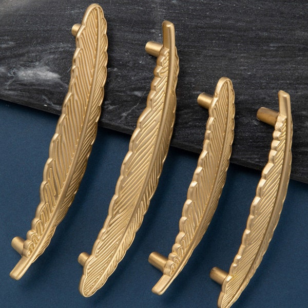 Feather Drawer Pull - Etsy