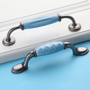 Mediterranean Blue Ocean Style Knobs Alloy Door Handle - Etsy
