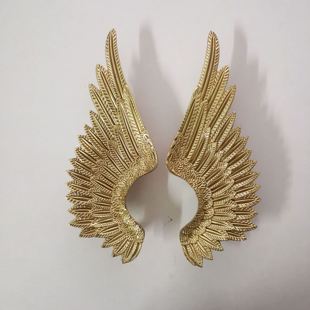 Wings Brass Knob Copper Cabinet Door Knobs Gold Furnitures - Etsy