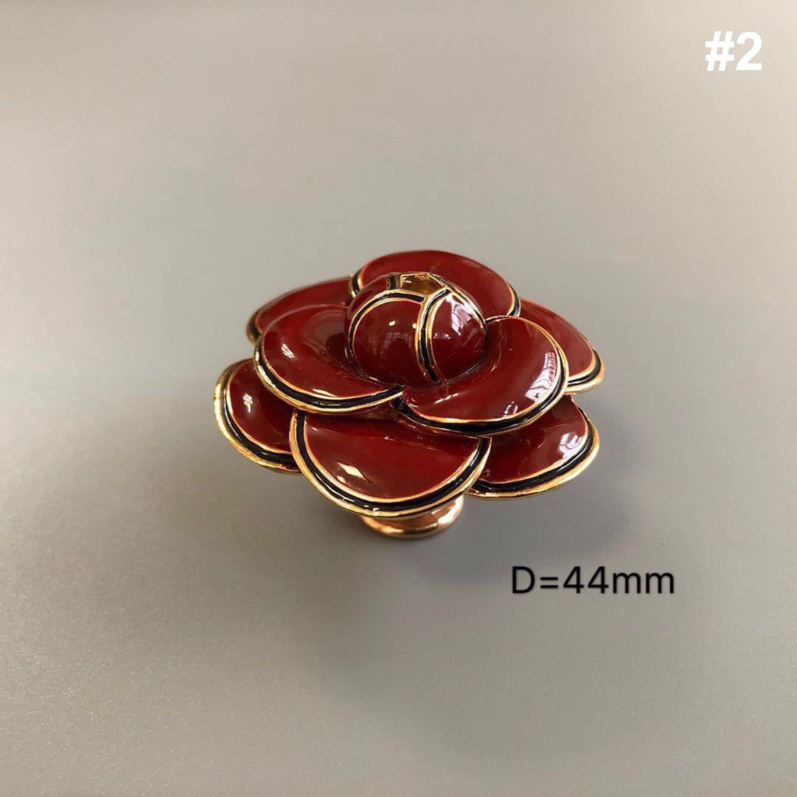 Enamel Style Cabinet Handle Flower Handle Alloy Cupboard | Etsy