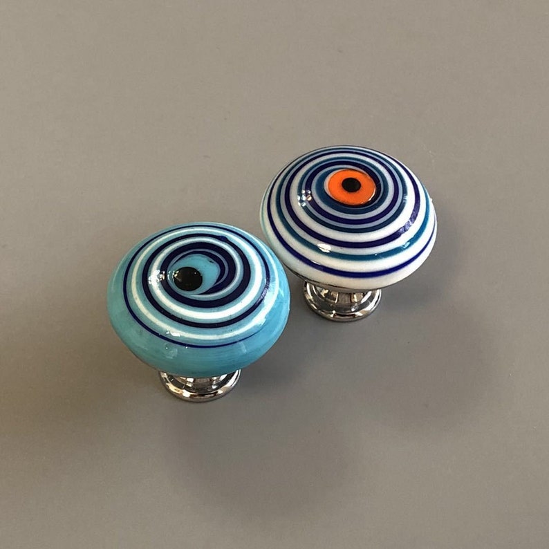 Multi-colors Fancy Glass Cabinet Drawer Wardrobe Knobs - Etsy