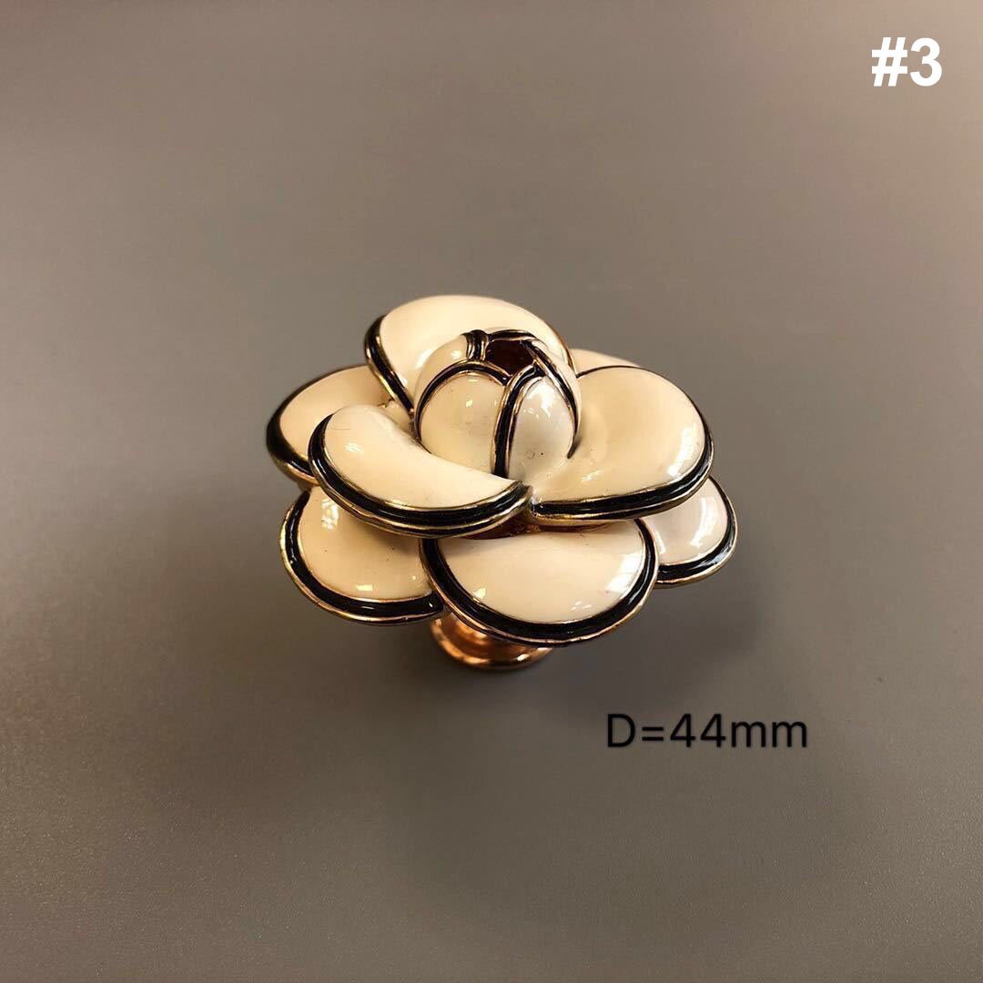 Enamel Style Cabinet Handle Flower Handle Alloy Cupboard - Etsy