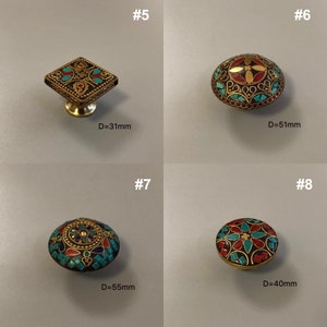 Unique Vintage Nepal Style Cabinet Handles, Exquisite Pattern Cabinet ...