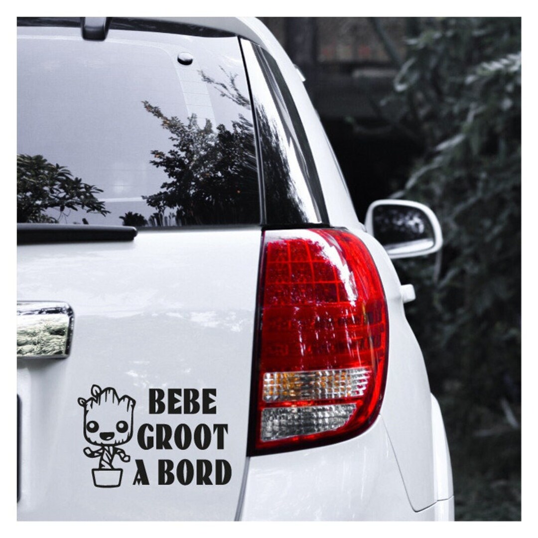 Sticker Baby Groot on Board (J0110) - Etsy