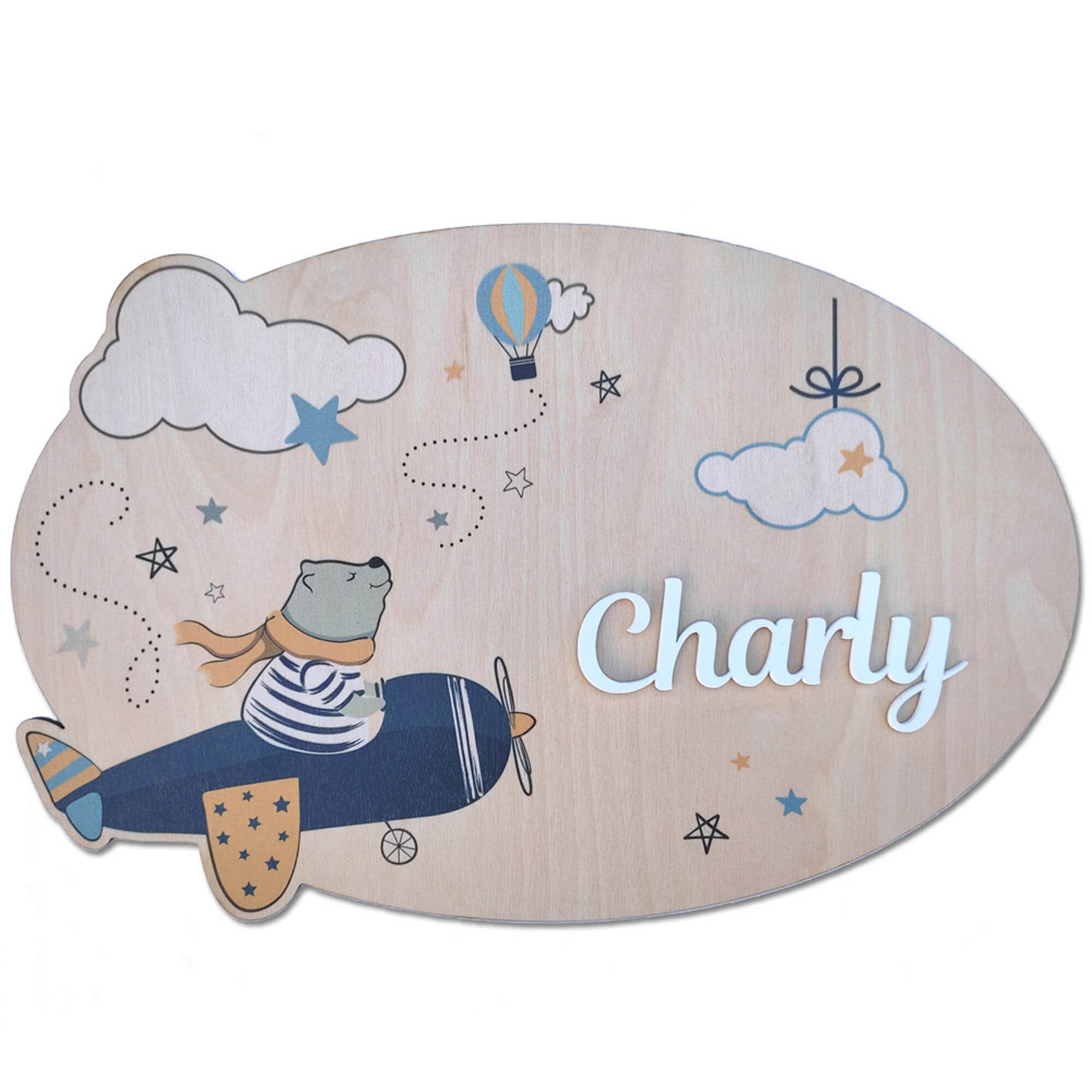 Wooden Door Plate OURS Customizable to the Name of Your Child - Etsy UK