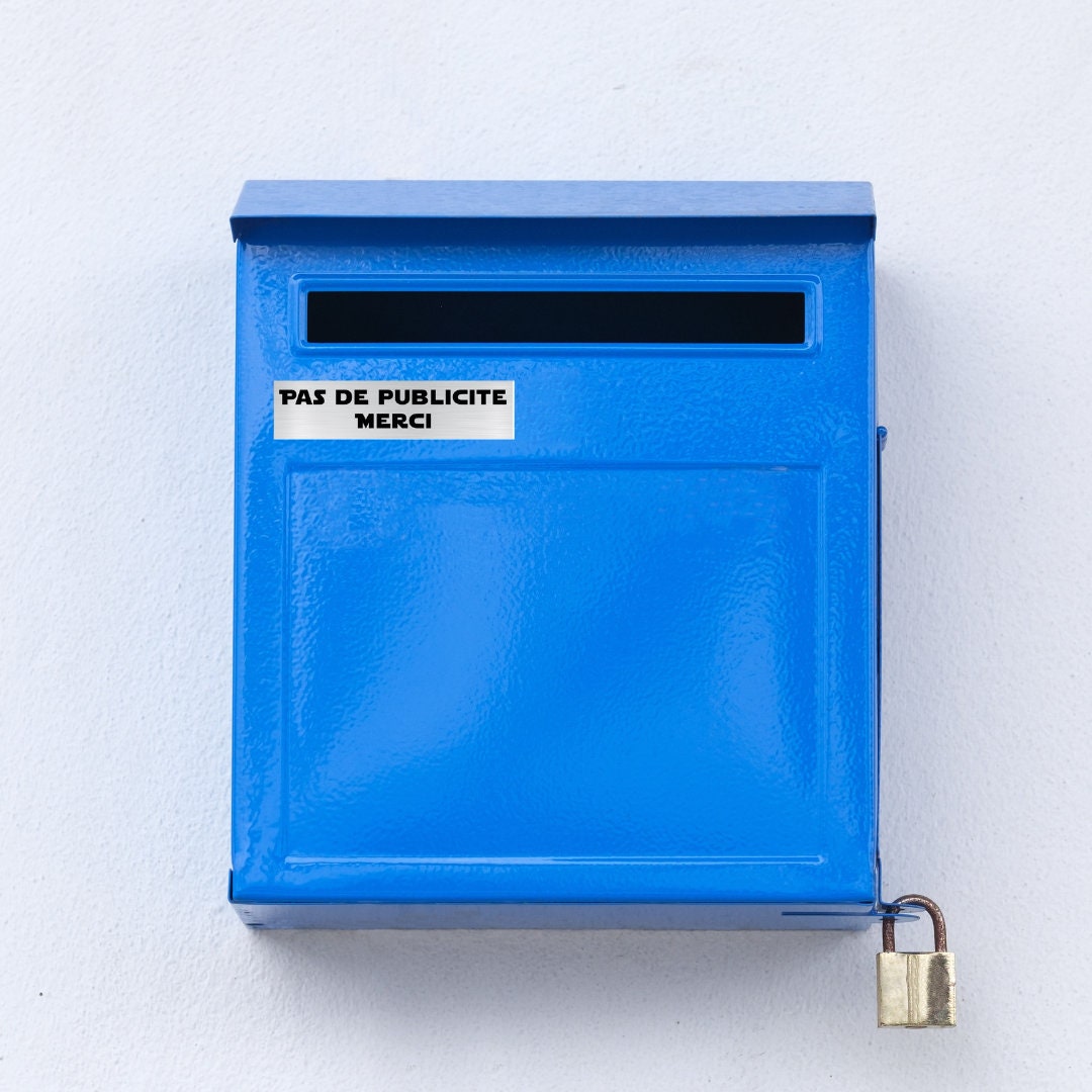 Engraved Plaque for Mailbox No Advertising Thank You (BAL0002) - Etsy