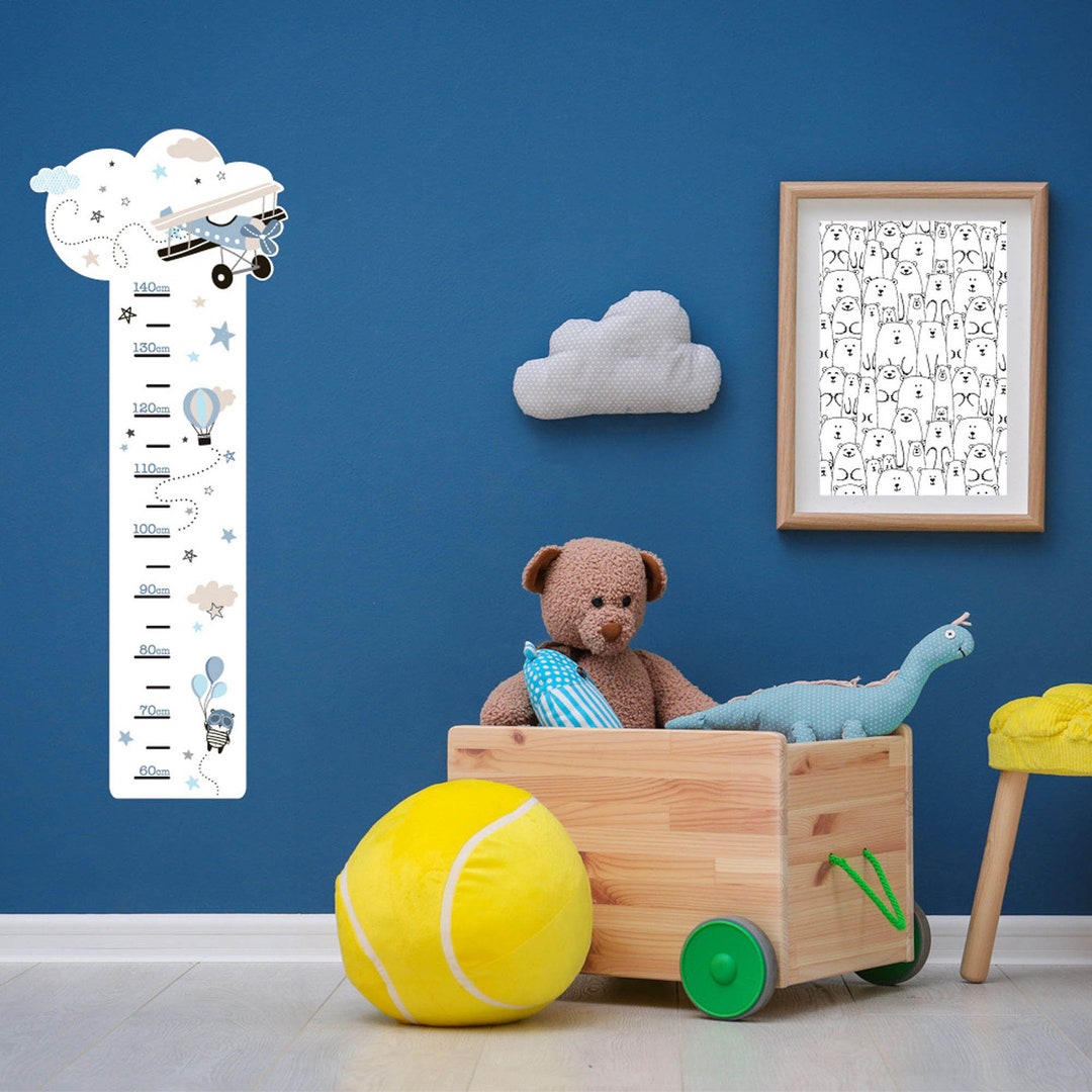 Children's Wall Height Chart Sticker - Child's Height - Measuring Ruler ...