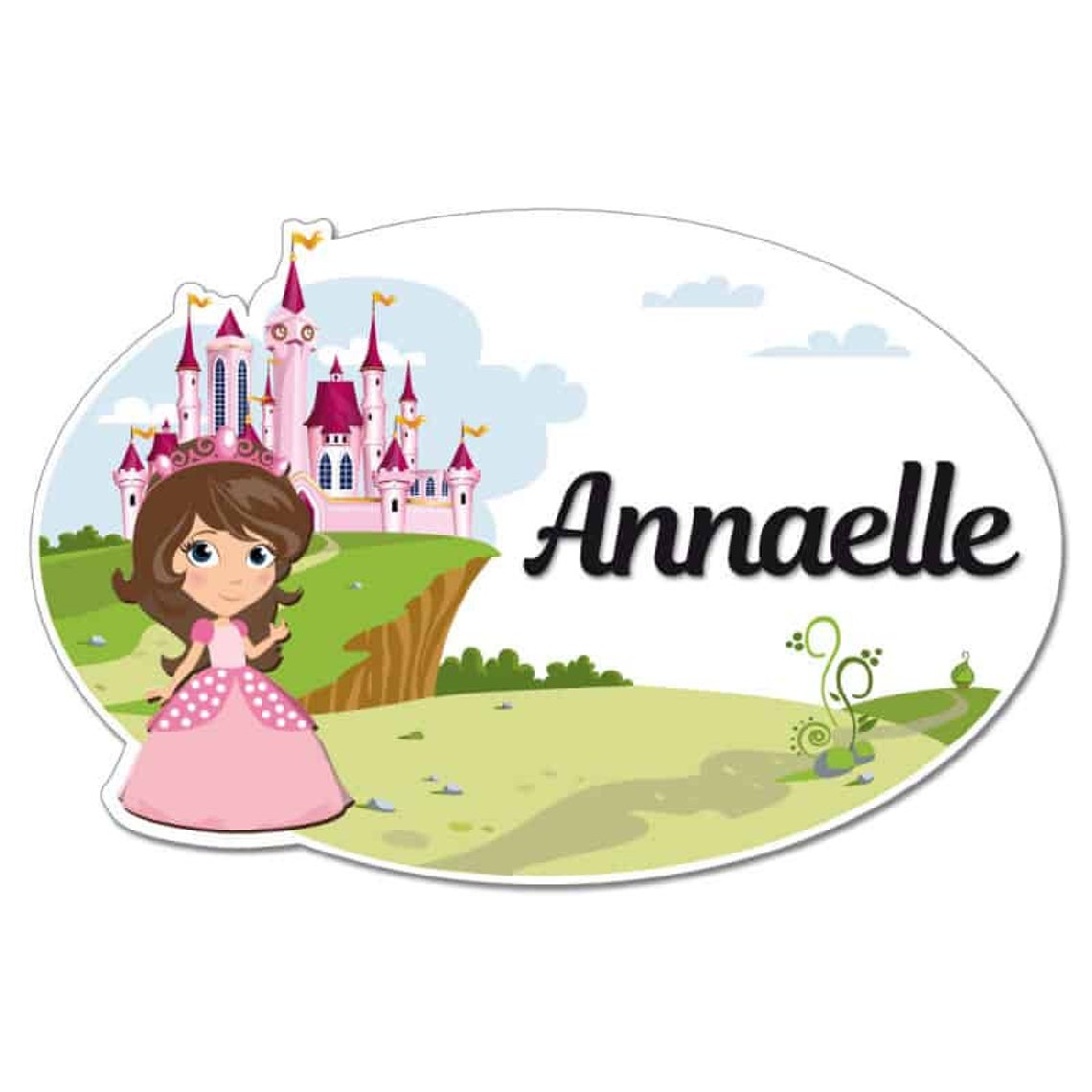 Princess Door Sign for Children's Room - Personalized Name Sign - Girl ...