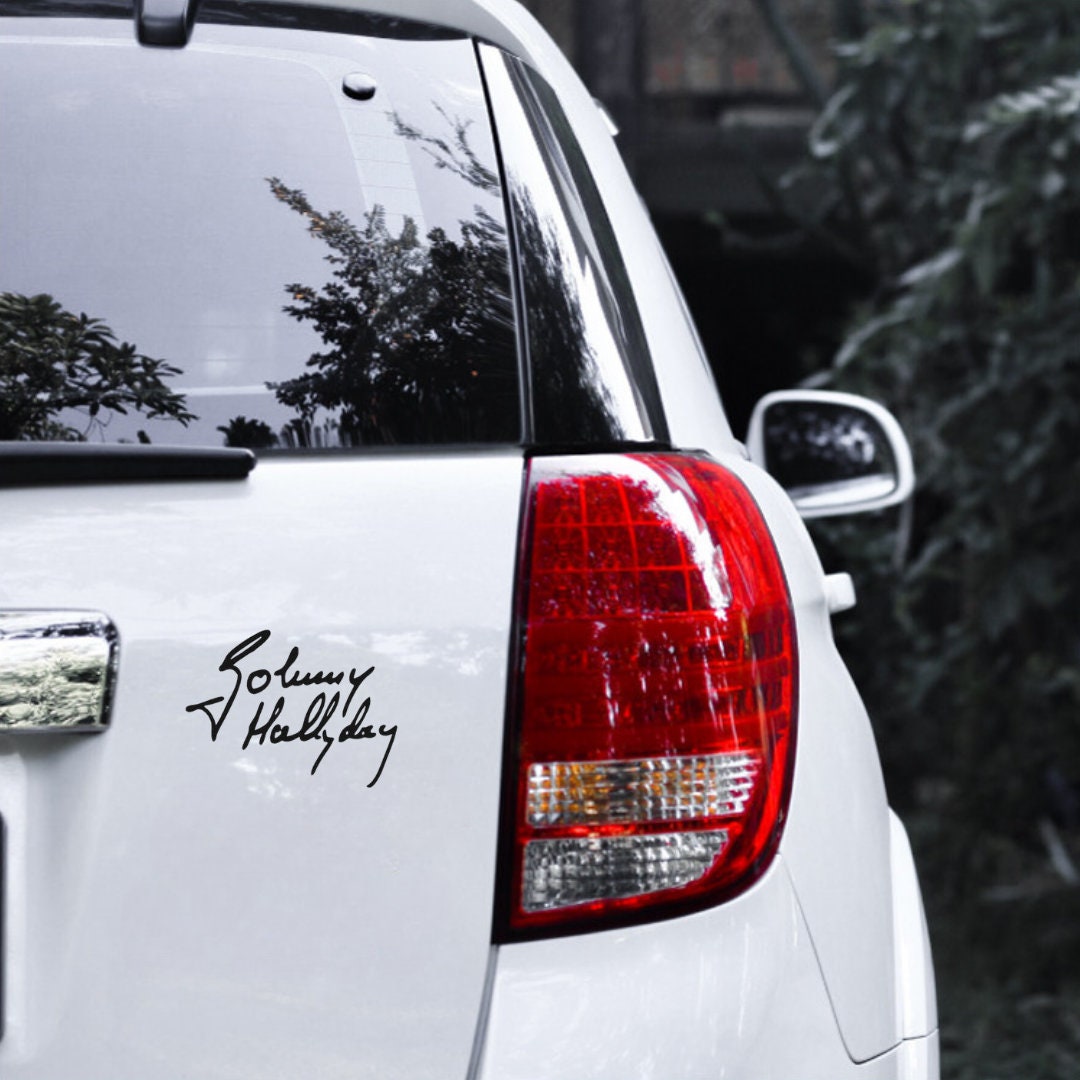 STICKER SIGNATURE JOHNNY (D0093) - Etsy France