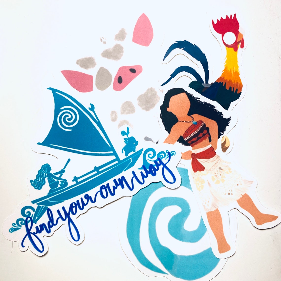 Moana Sticker Pack | Etsy