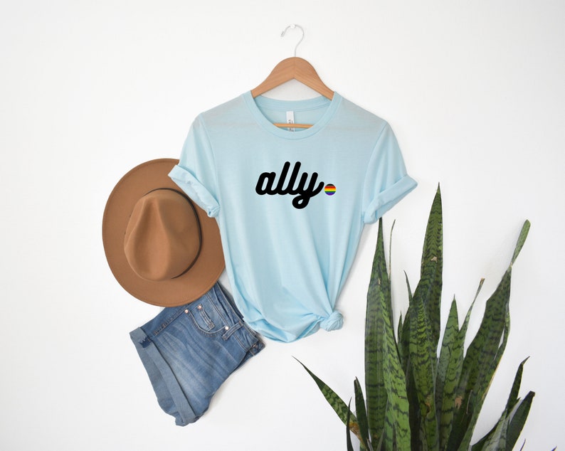 LGBT Ally T-shirt LGBTQ Ally Tee Queer Shirt LGBT Shirt Be - Etsy