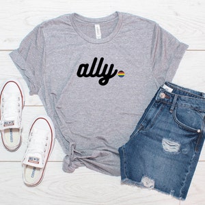 LGBT Ally T-shirt LGBTQ Ally Tee Queer Shirt LGBT Shirt Be - Etsy