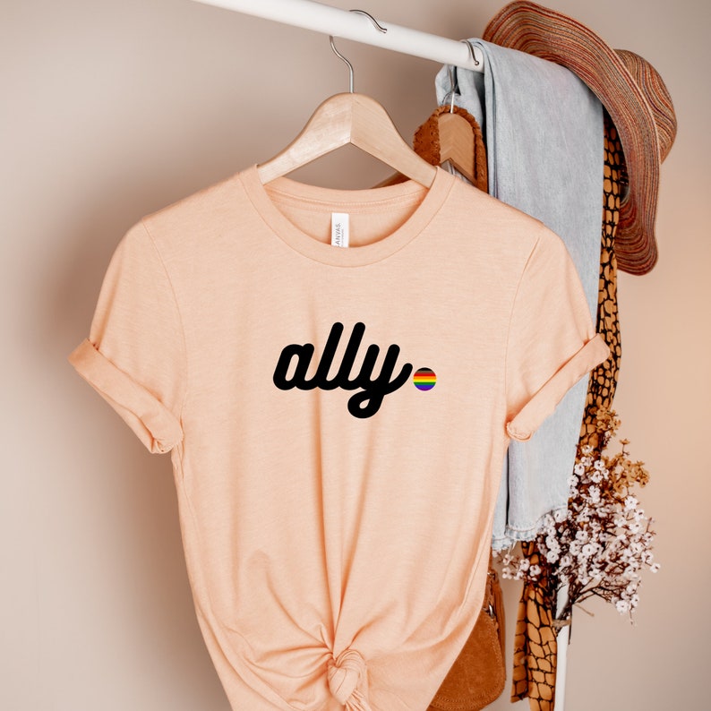 LGBT Ally T-shirt LGBTQ Ally Tee Queer Shirt LGBT Shirt Be - Etsy