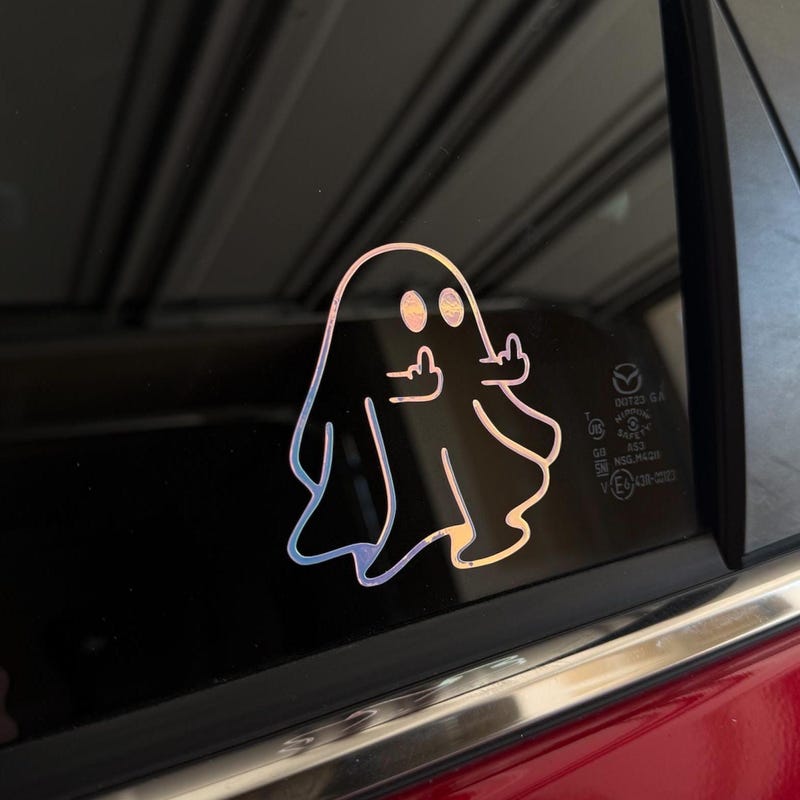 Ghost Middle Finger - Etsy