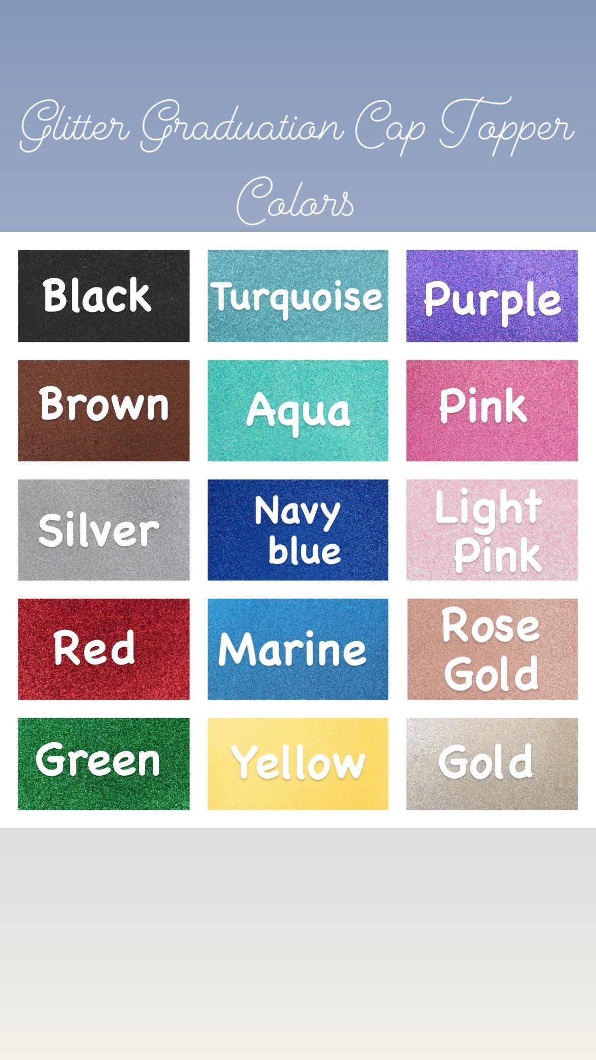 Glitter Graduation Cap Topper Base, Blank Graduation Cap Topper, DIY ...