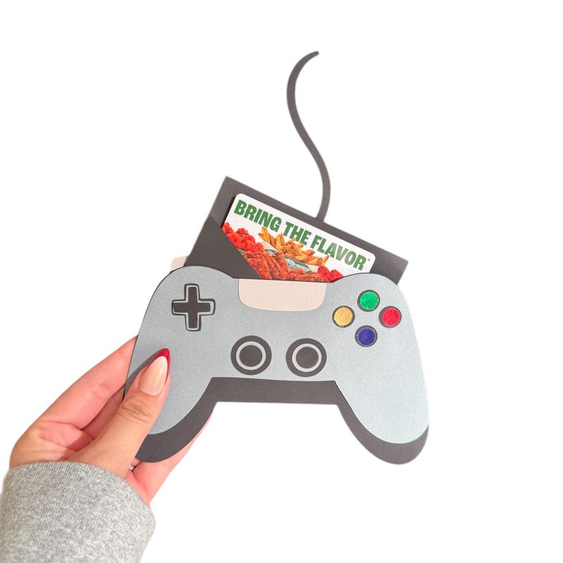 Game Controller Card - Etsy