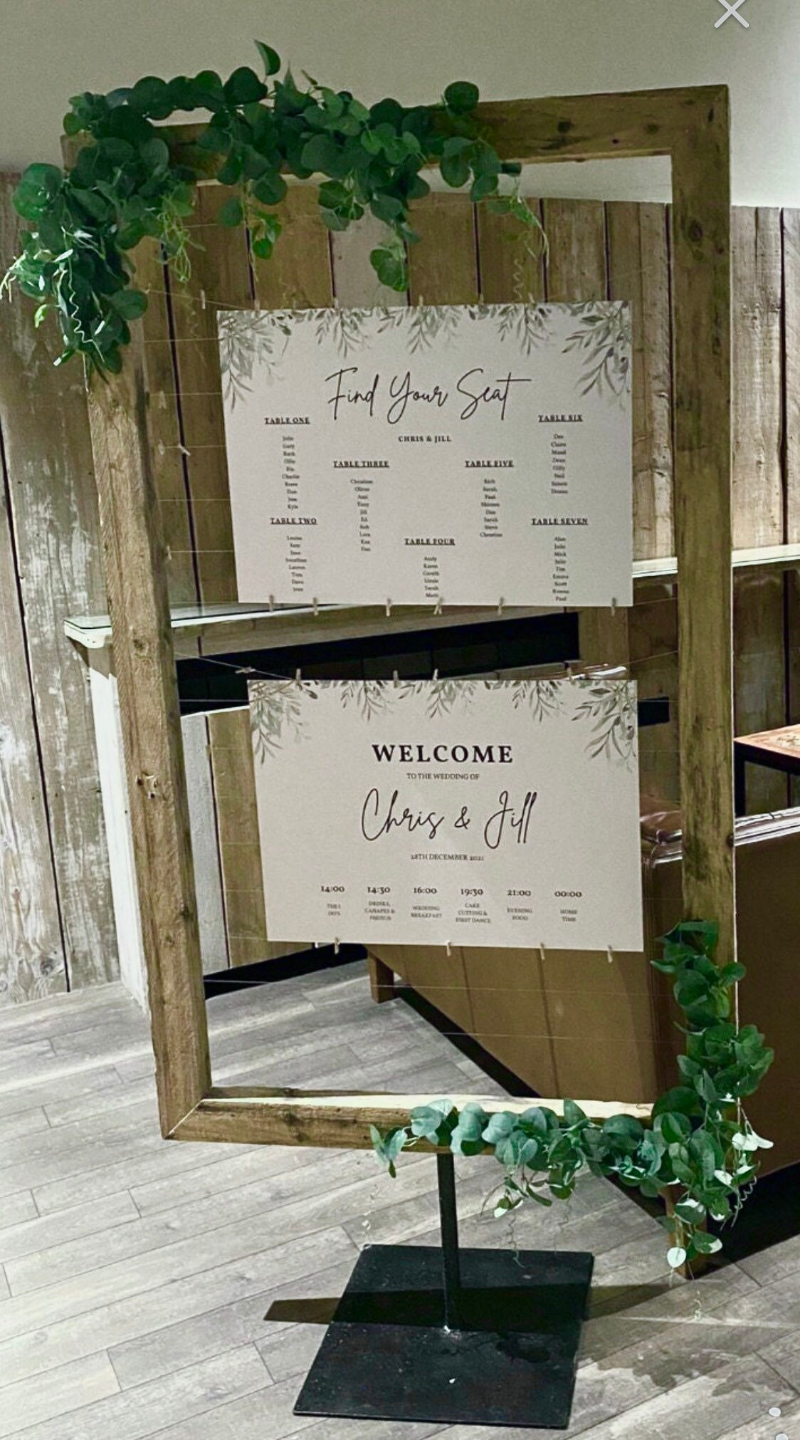 Rustic Wedding Seating Plan Table Plan Botanical Hoop on - Etsy UK