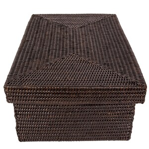 Artifacts Rattan™ Storage Box With Lid Flat File Organizer - Etsy
