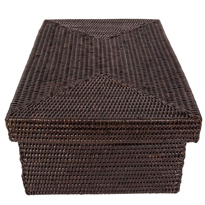 Artifacts Rattan™ Storage Box With Lid Flat File Organizer - Etsy Artifacts Rattan™ Storage Box With Lid Flat File Organizer - Etsy