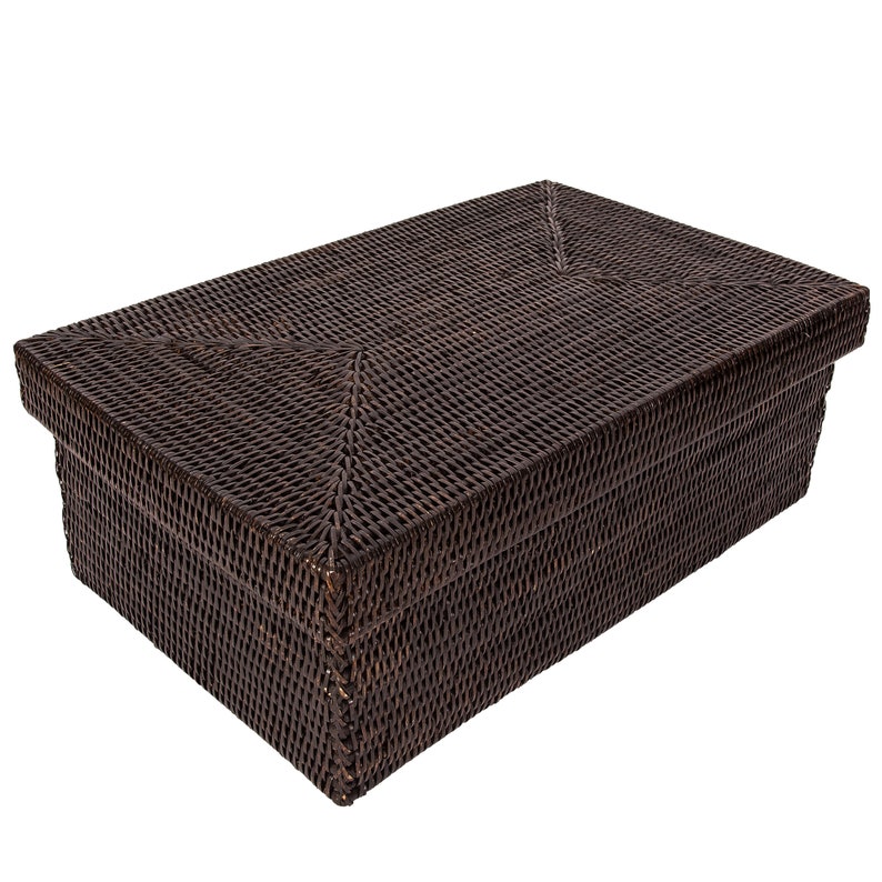 Artifacts Rattan™ Storage Box With Lid Flat File Organizer - Etsy Artifacts Rattan™ Storage Box With Lid Flat File Organizer - Etsy
