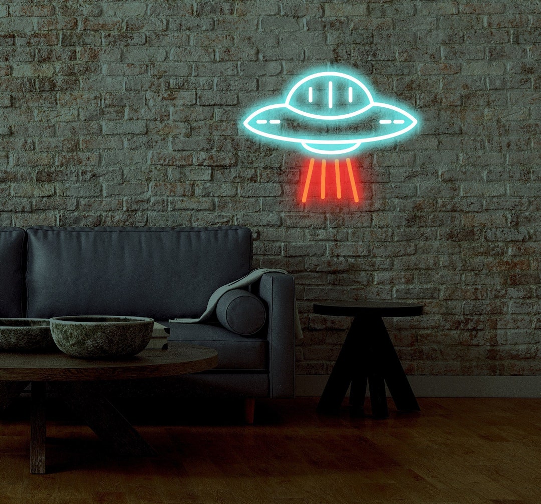 UFO Neon Sign, Exoplanet Alien Neon Sign, Home Wall Art, Muti-color ...