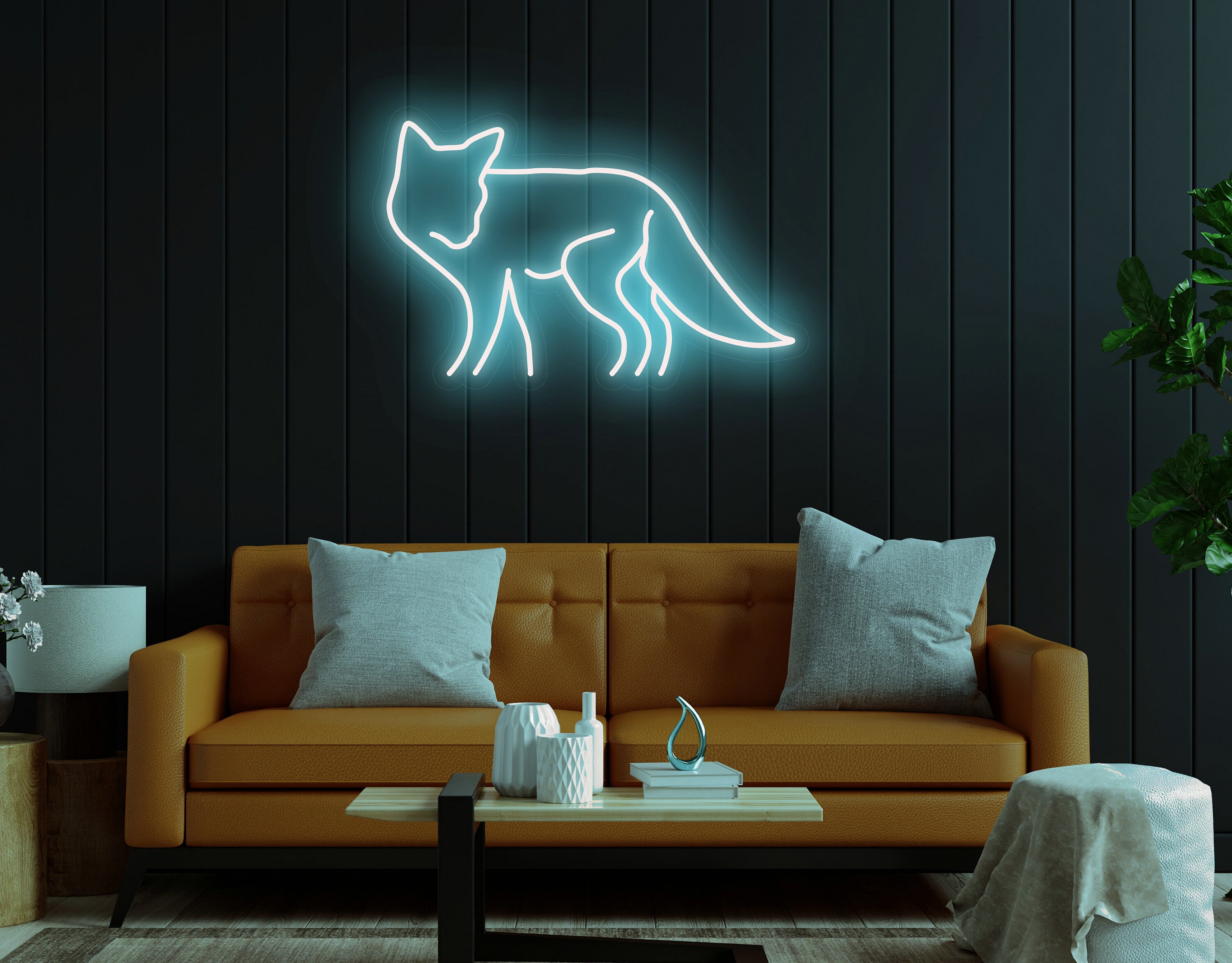 Fox Neon Sign Fox Led Sign Animal Neon Sign Custom Neon | Etsy