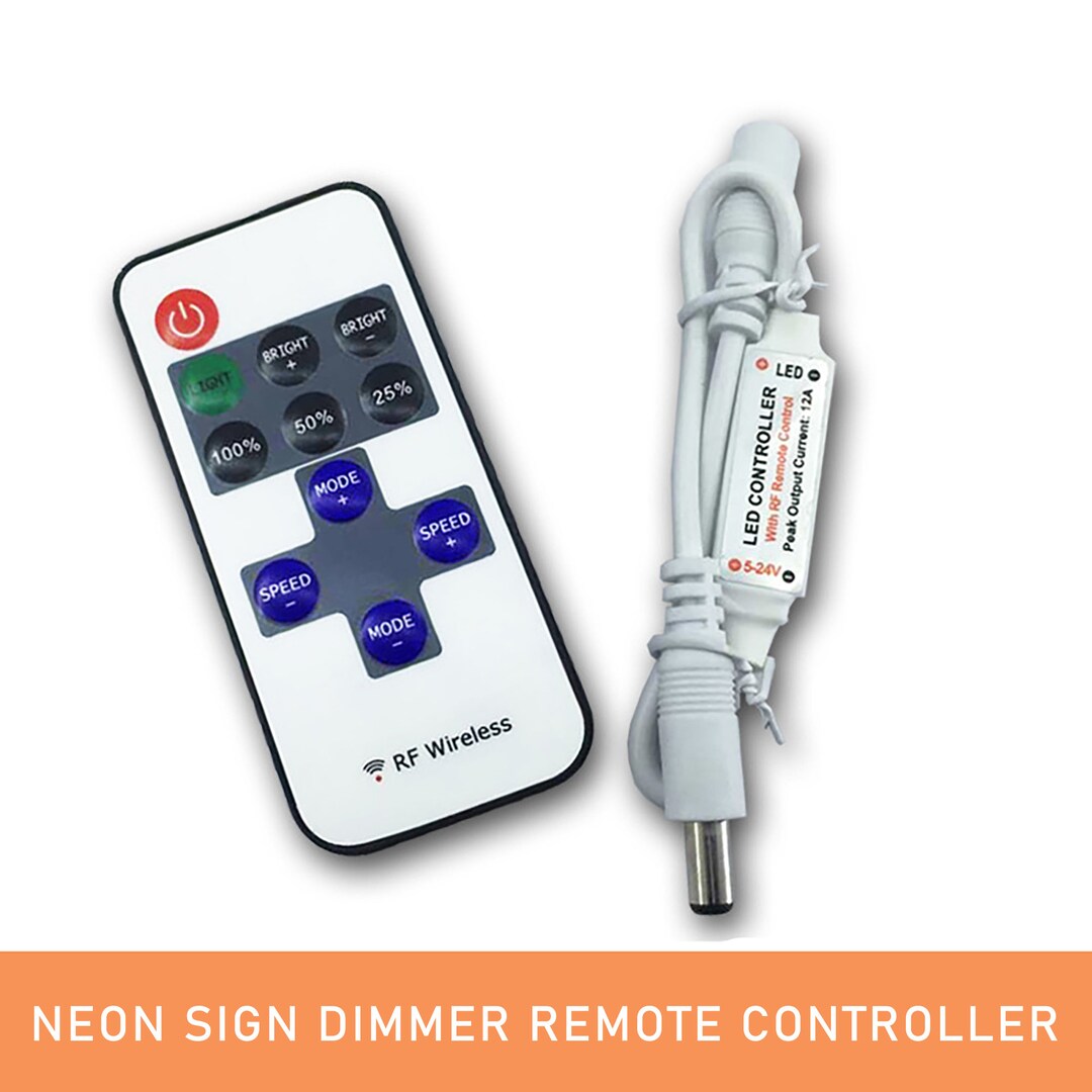 Neon Sign Dimmer Remote Controller, Increase/decrease the Light of the ...