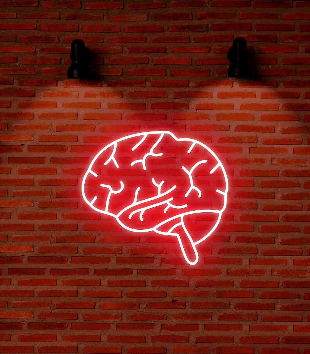 Human Brain Neon Sign,brain LED Sing, Wall Art Decor, Color Changing ...