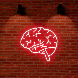 Human Brain Neon Sign,brain LED Sing, Wall Art Decor, Color Changing ...