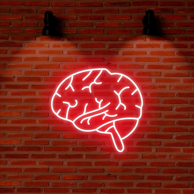 Neon Brain Light - Etsy