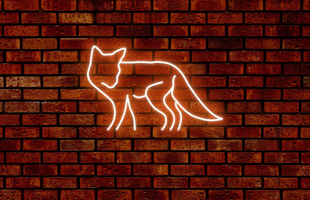 Fox Neon Sign, Fox Led Sign, Animal Neon Sign, Custom Neon Light Sign ...