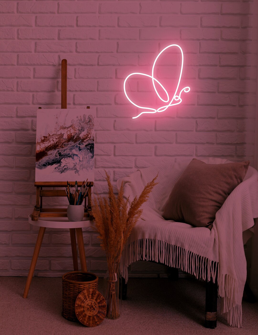 Butterfly Neon Sign, Aesthetic Butterfly Wall Decor, Personalized Wall ...