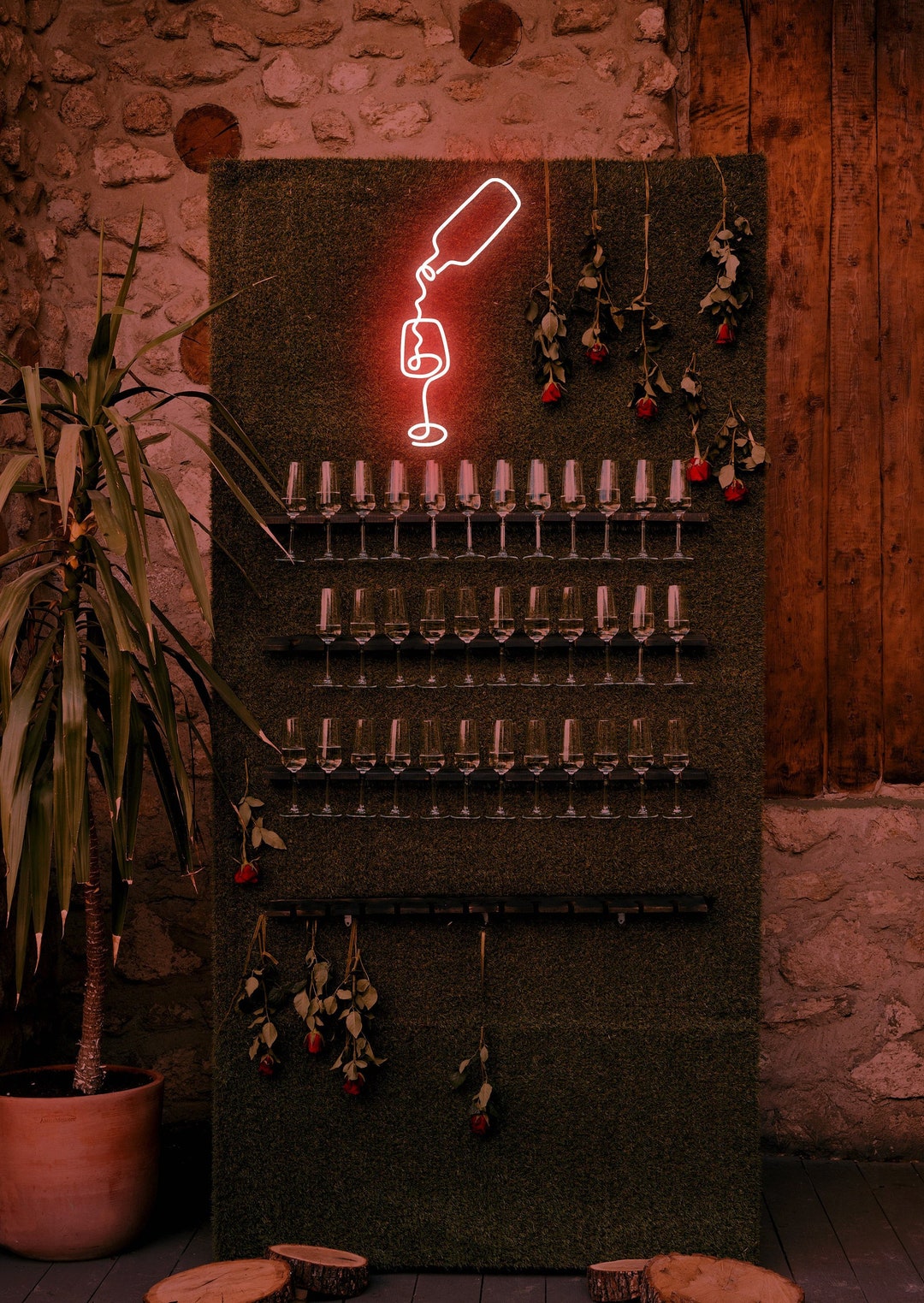 Wine Neon Sign, Mini Bar Wall Decor, 21st Birthday Gift, Wine With ...