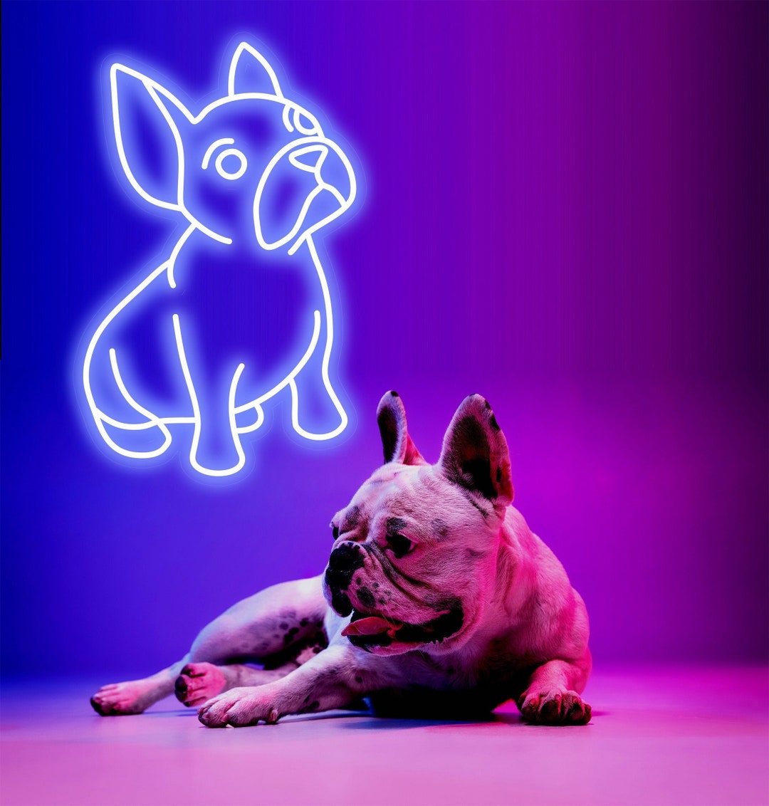 French Bulldog Neon Sign, Custom Dog Pet Neon Sign for Wall Decoration ...