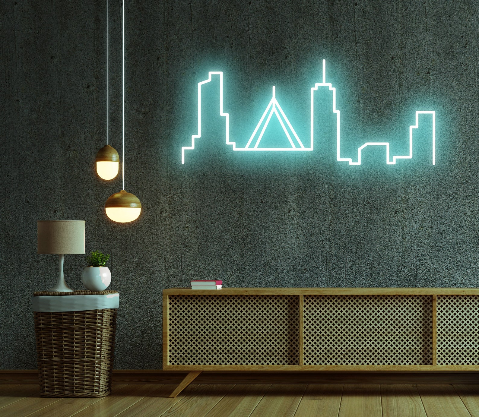 Indianapolis City Skyline Neon Sign Custom City Skyline Neon - Etsy