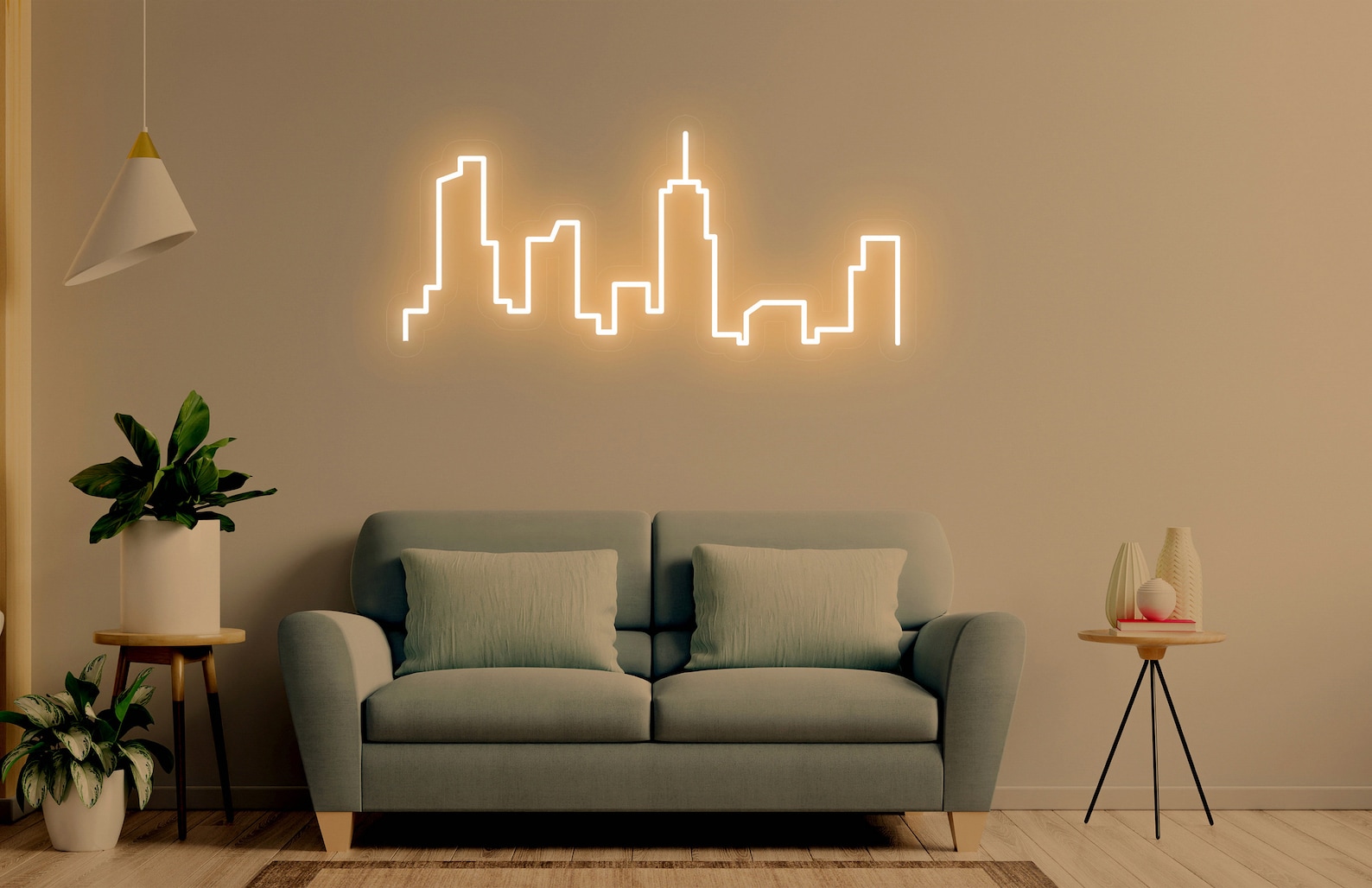 Indianapolis City Skyline Neon Sign Custom City Skyline Neon - Etsy