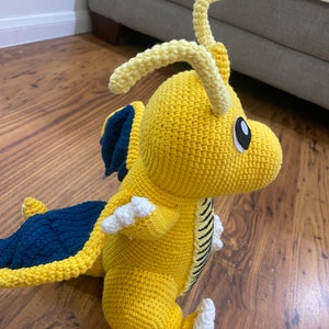 Handmade Pokemon Dragonite Crochet Stuff Animal Pokémon ,amigurumi ...