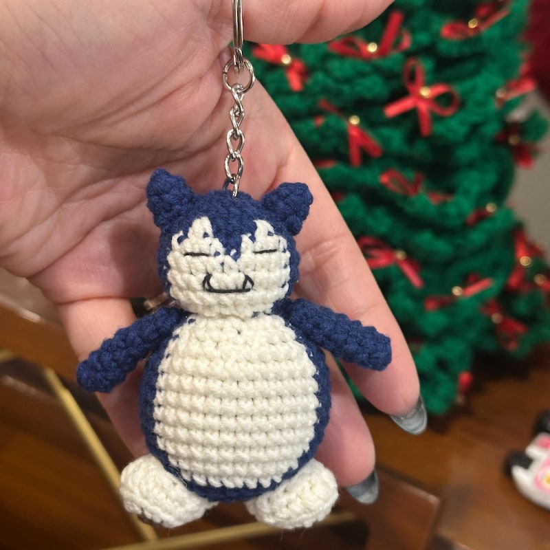 Snorlax Keychain Charm - Etsy