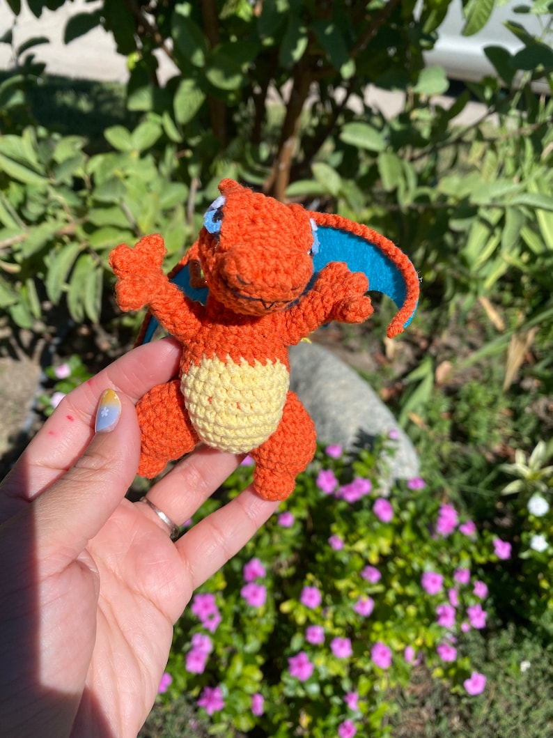 Unique Handmade Charizard Pokémon amigurumi Crochet - Etsy