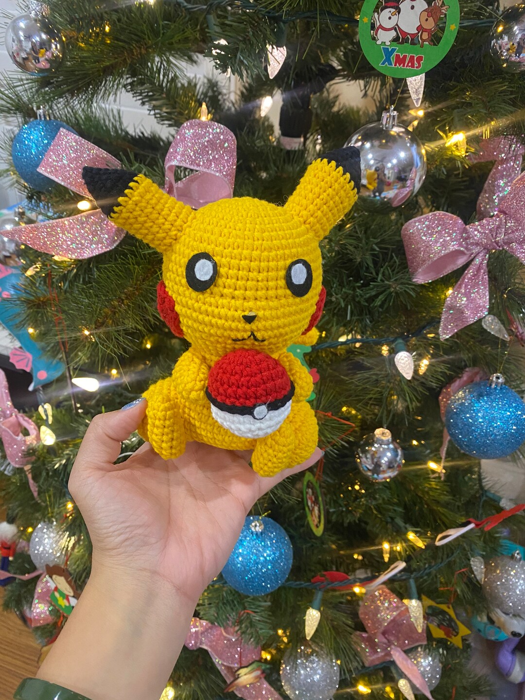 Pikachu Handmade Pokemon Crochet, Pokémon ,amigurumi, Crochet, Plushie ...
