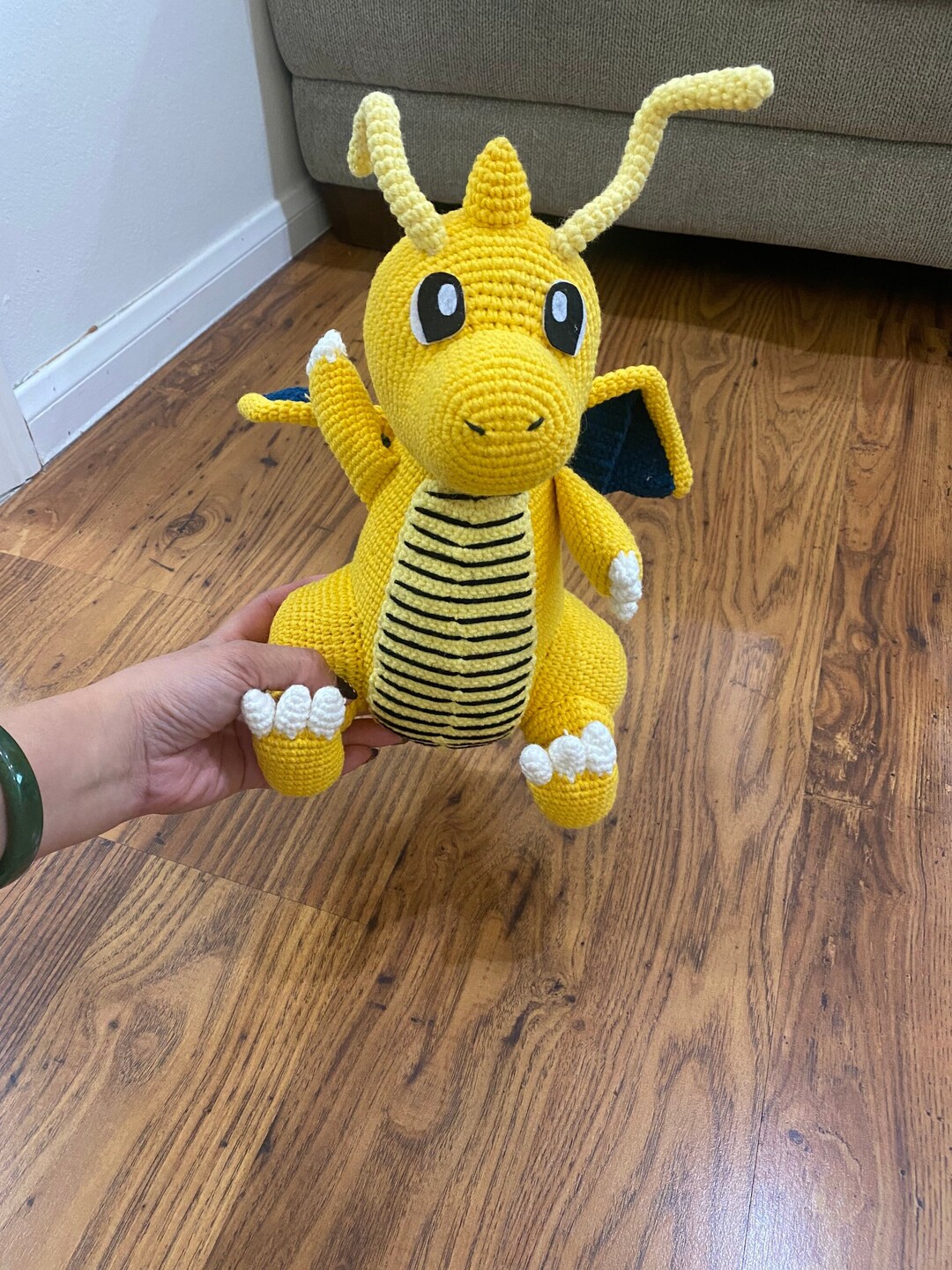 Handmade Pokemon Dragonite Crochet Stuff Animal Pokémon ,amigurumi ...