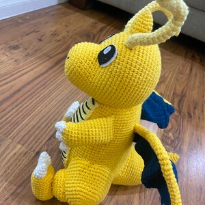 Handmade Pokemon Dragonite Crochet Stuff Animal Pokémon - Etsy