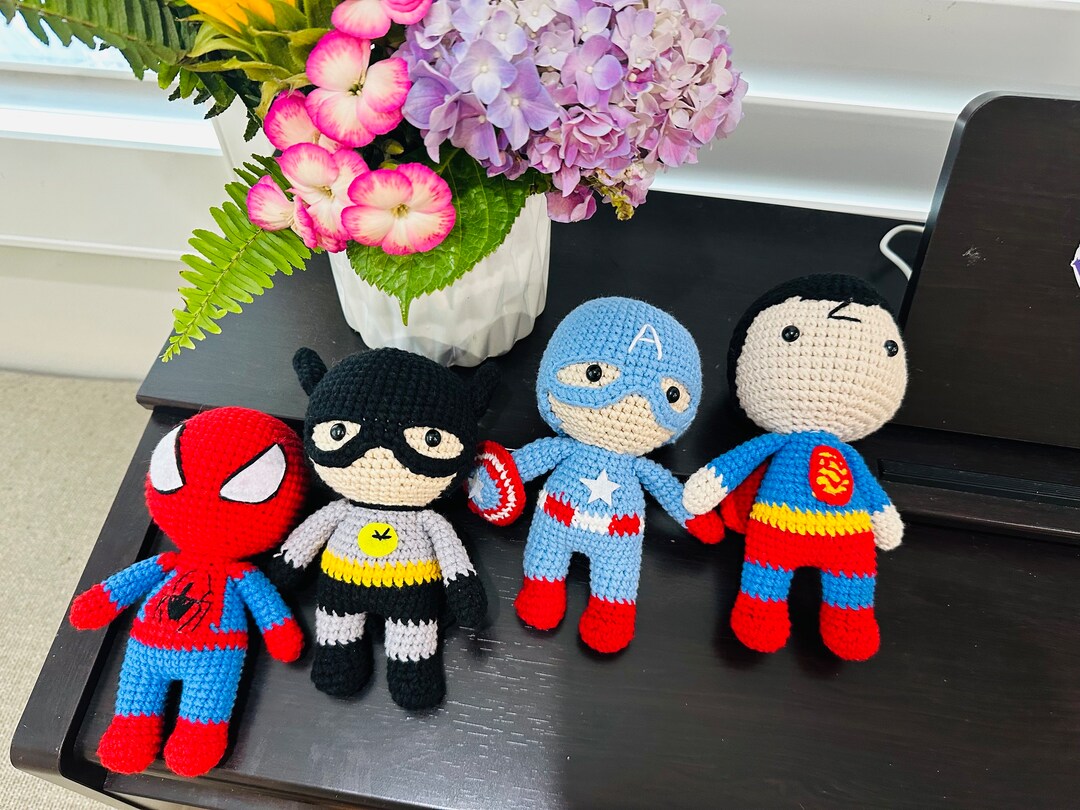 Handmade Superhero Stuff Animal, Pokémon ,amigurumi, Crochet, Plushie ...