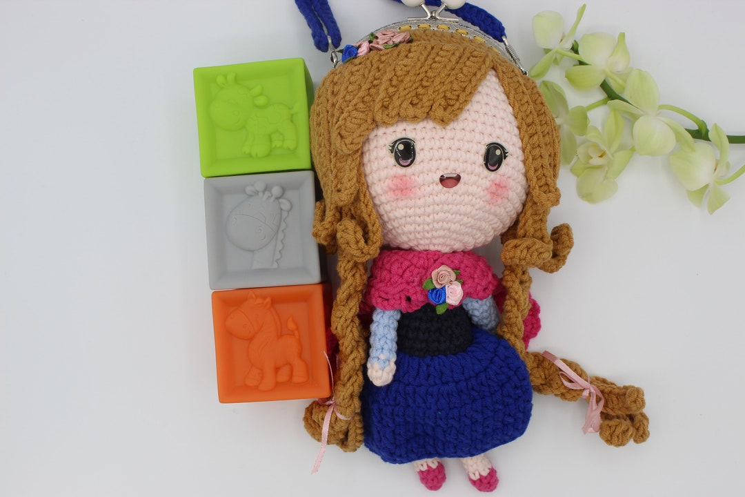 Anna Frozen Princess Purse, Crochet Toddler Purse, Little Girl Purse ...