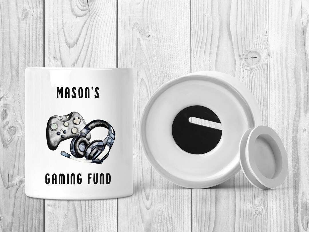 Personalised Gaming Moneybox | Gamer Coin Bank - Etsy