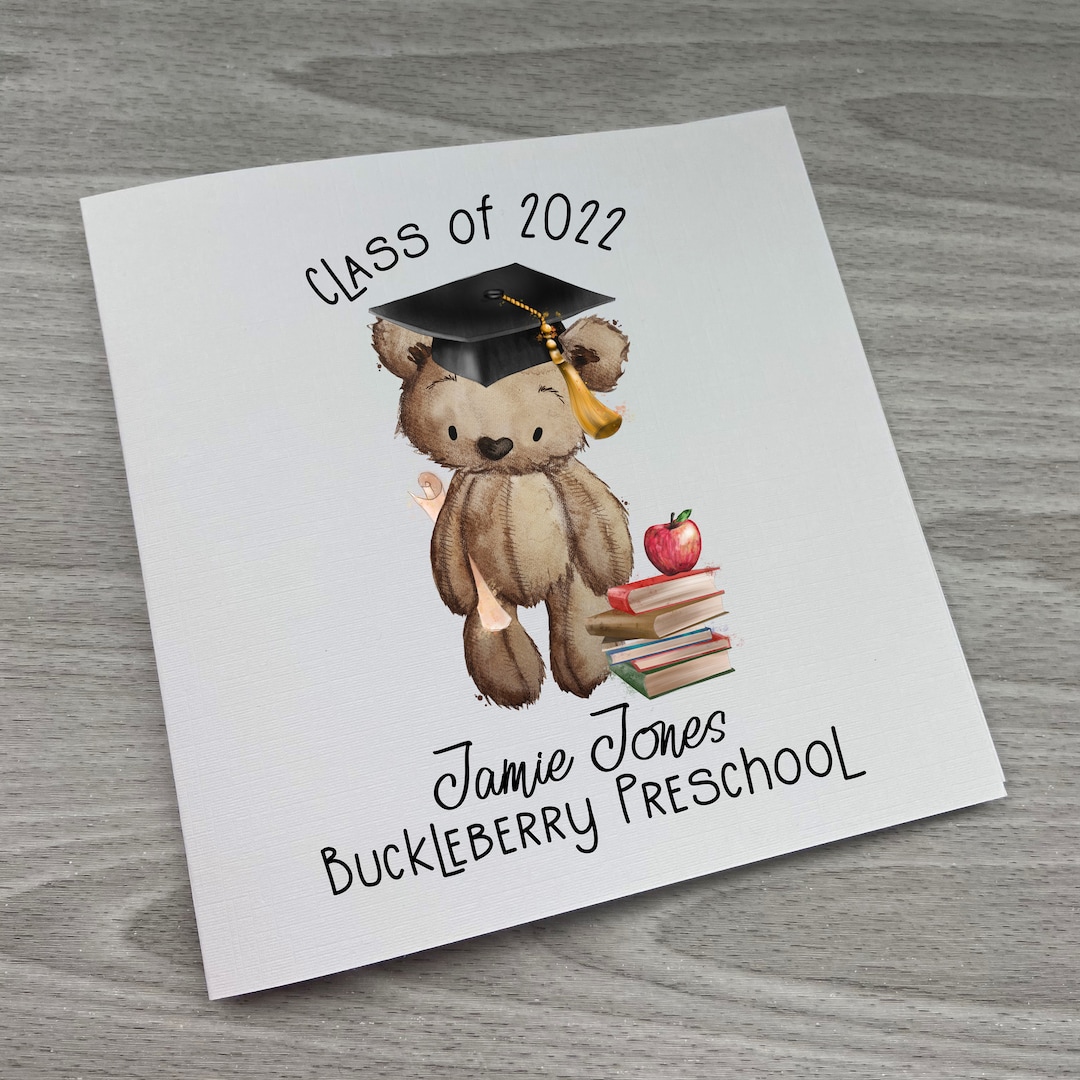 School Leaver Card | Personalised School Leaver Gift | Nursery Leaver ...