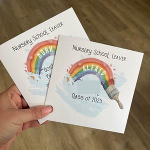 School Leaver Card | Personalised School Leaver Gift | Nursery Leaver ...