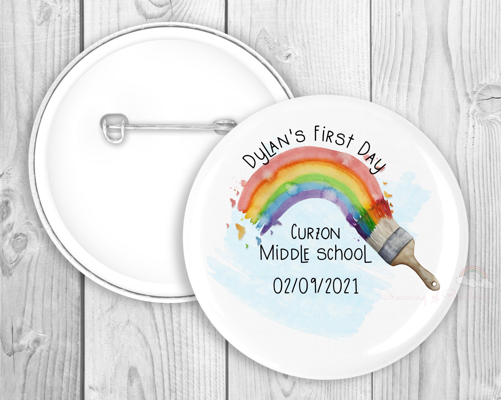 School Starter Badge First Day of School Badge Good Luck - Etsy