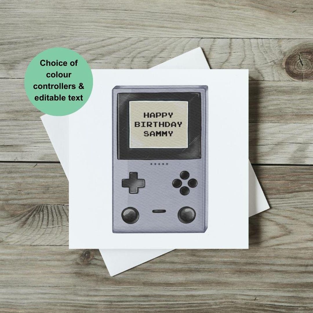 Personalised Gamer Card | Gaming Gift | Gaming Birthday Card | Gaming ...