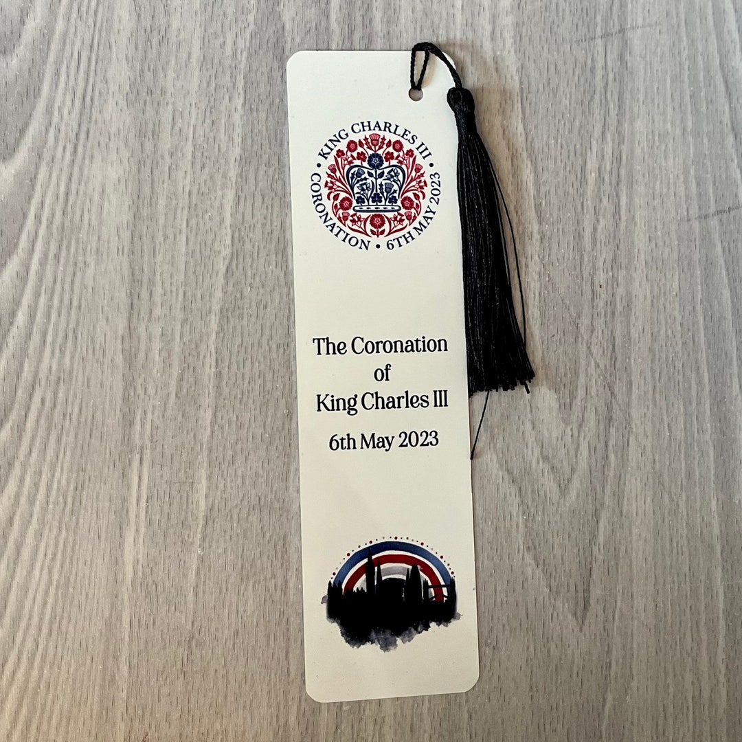 King Charles III Coronation Bookmark | Coronation 2023 Bookmark ...